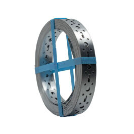 GEPERFOREERD BANDIJZER GALVA 25X1MM 25M